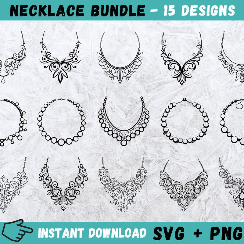 Necklace Svg - Etsy