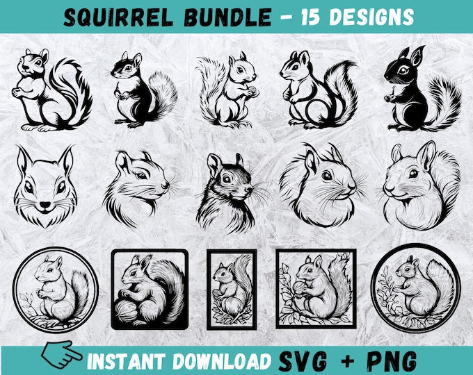 Squirrel SVG File for Cricut,squirrel Shirt,squirrel Png.squirrel ...