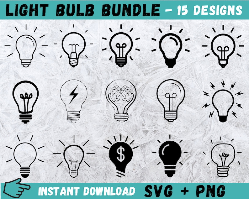 Light Bulb SVG Coil Svg Light Bulb Cricut Incandescent Svg | Etsy