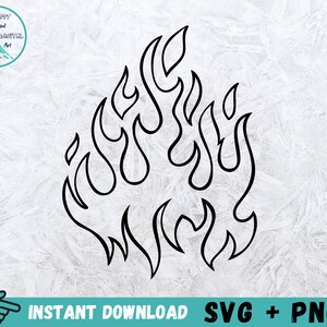 Fire Flame SVG Clipart Bundle: 45 Hand-drawn Designs (digital Download ...