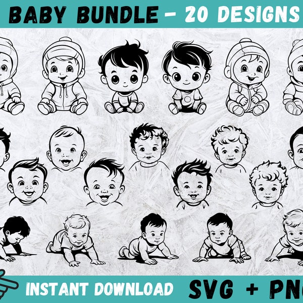 Baby Svg Bundle - Etsy