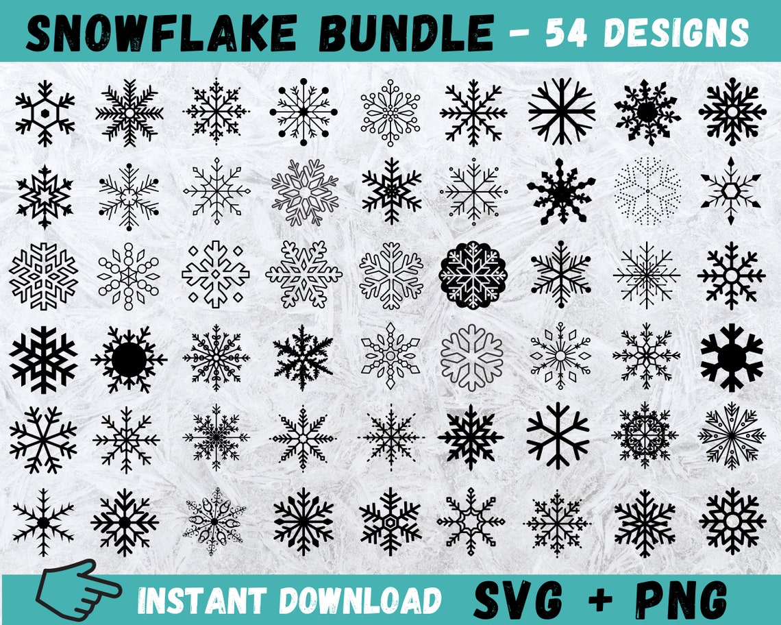Snowflake Svg Snowflake Clipart Winter Svg Winter Clipart - Etsy