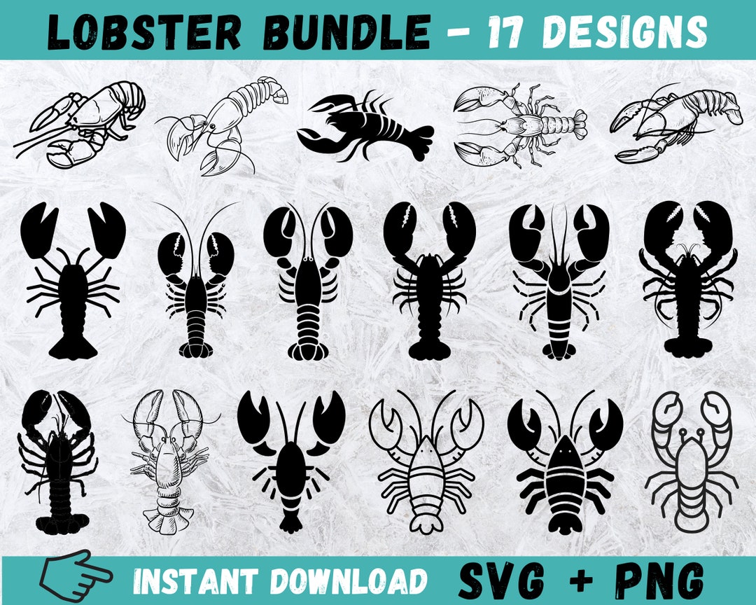 Lobster SVG, Lobster Clipart, Svg Files for Cricut, Seafood Svg ...
