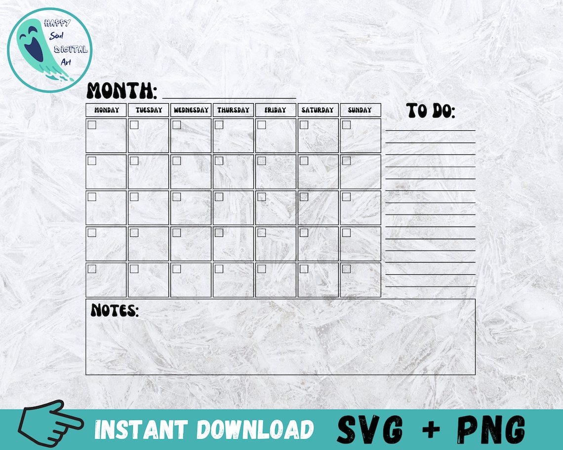 Calendar SVG Calendar Svg Bundle Calendar Cut File Home - Etsy