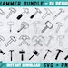 Hammer SVG Bundle, Hammer Cricut, Hammer SVG, Hammer Clipart, Hammer ...