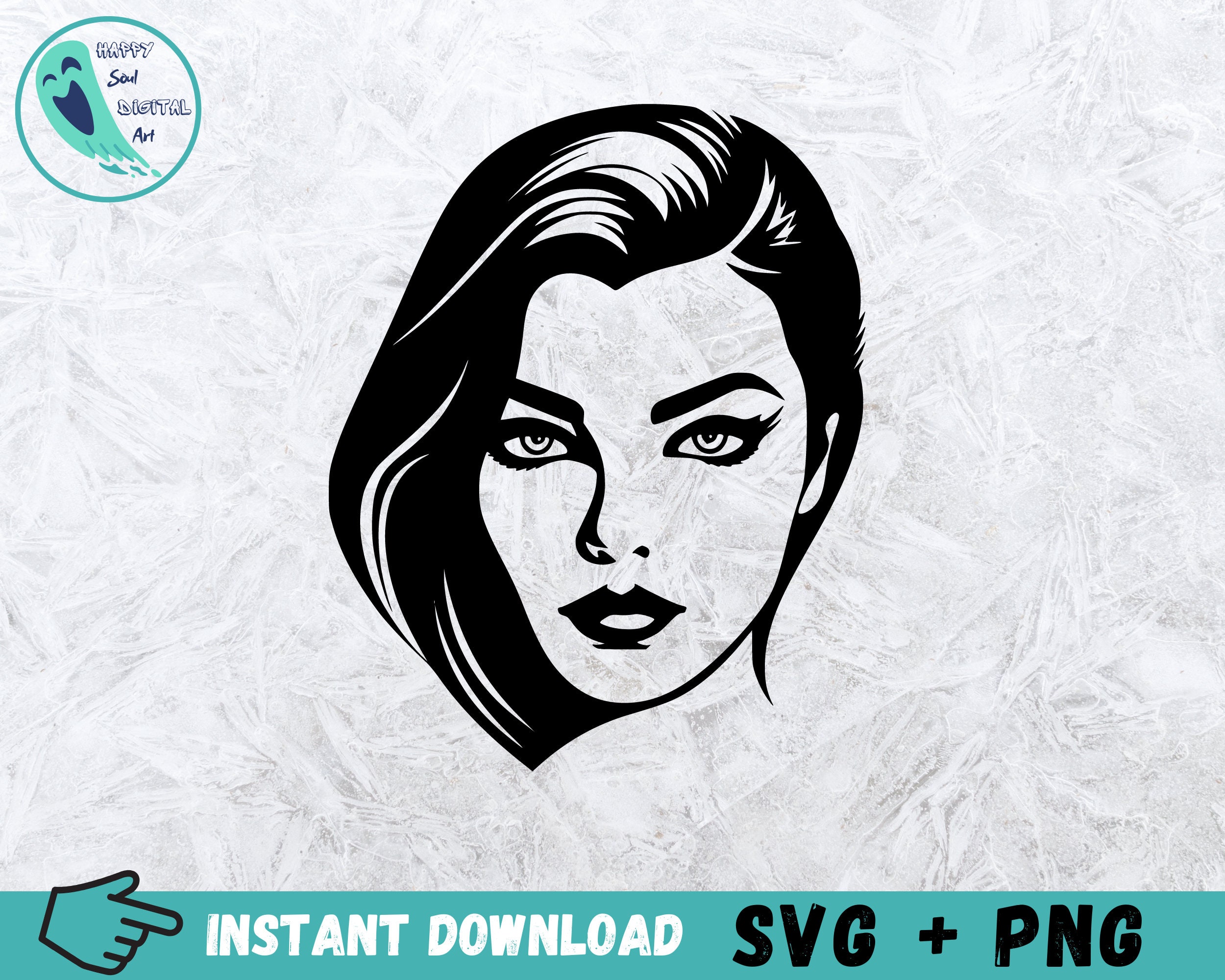 Woman Face SVG Bundle: 25 Hand-drawn Designs (instant Download) - Etsy