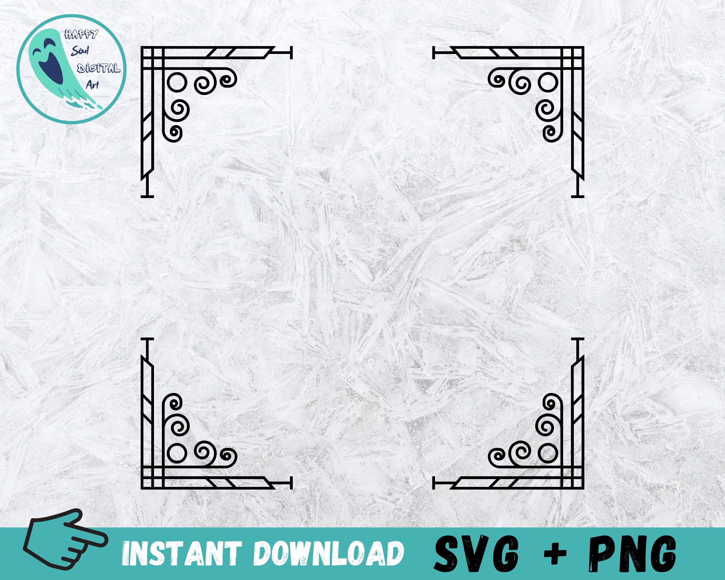 Decorative Frame SVG Square Frame Svg Frame Svg Bundle - Etsy