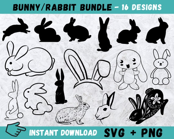 Osterhase SVG Hase Svg Hase Svg Hase Svg Bundle Hase Svg | Etsy Schweiz