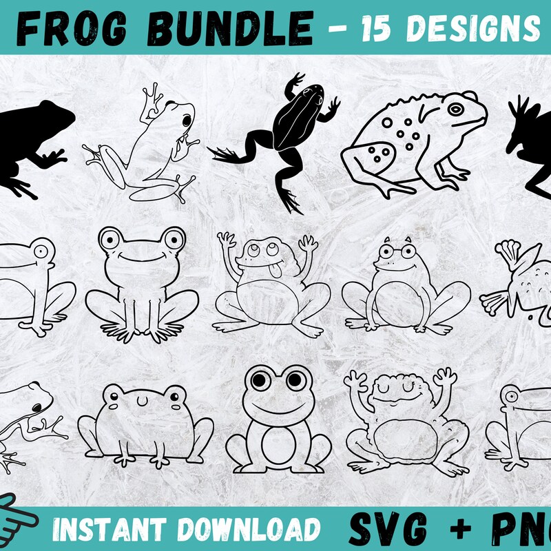 Frog Svg - Etsy