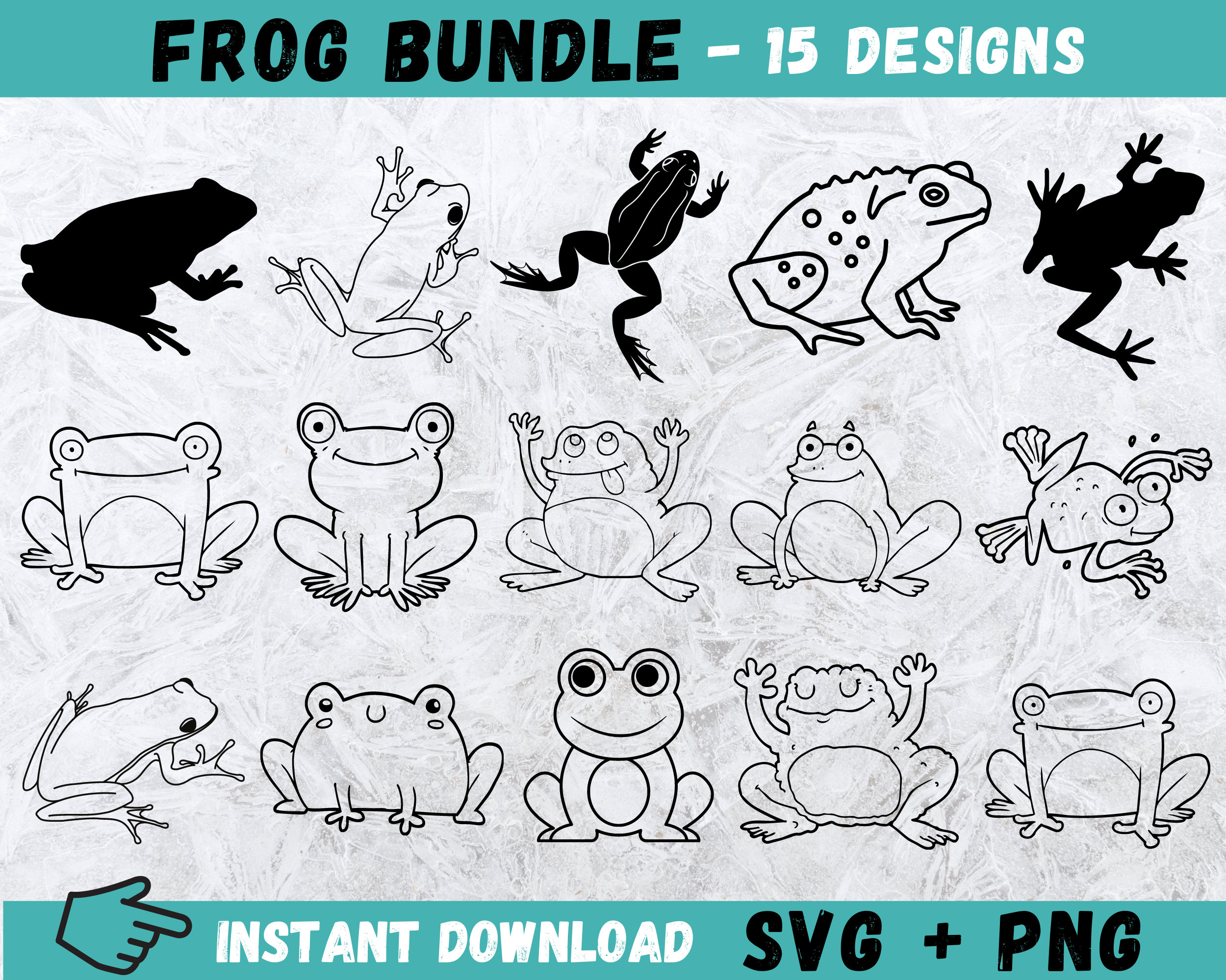 Cute Frog Silhouette