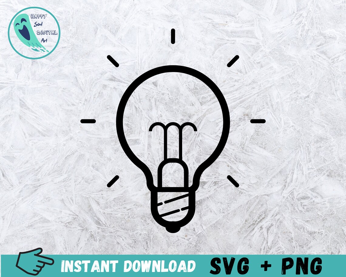 Light Bulb SVG Coil Svg Light Bulb Cricut Incandescent Svg | Etsy Canada