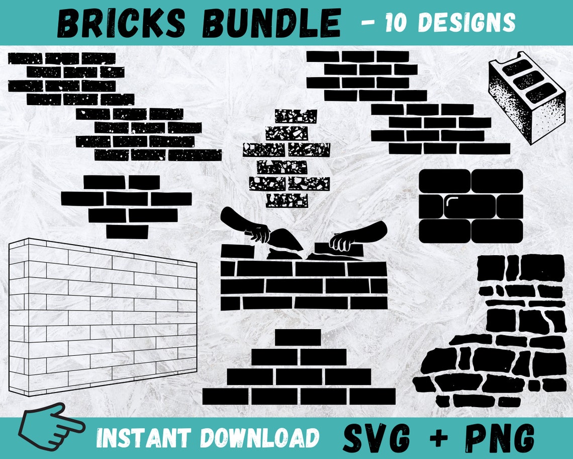 Bricks SVG Brick Wall Svg Bricks Pattern Svg Cricut Svg - Etsy Australia