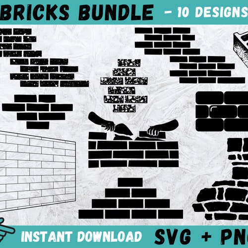 Bricks SVG Brick Wall Svg Bricks Pattern Svg Cricut Svg - Etsy Australia