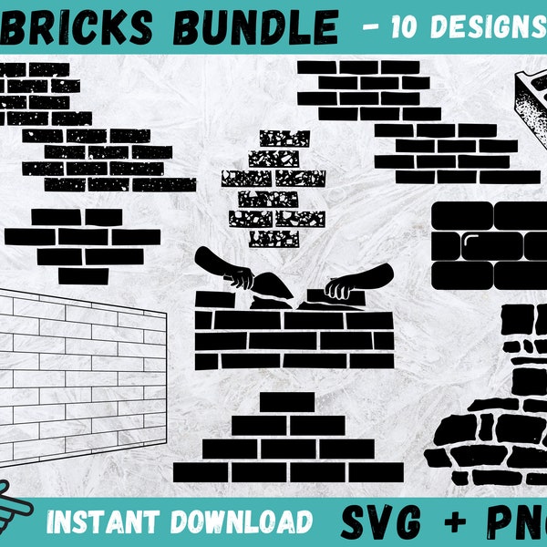 Brick Pattern Svg - Etsy