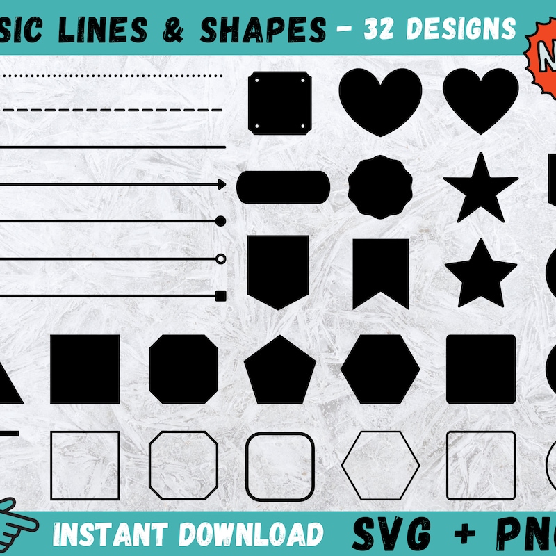 Basic Shapes Svg - Etsy
