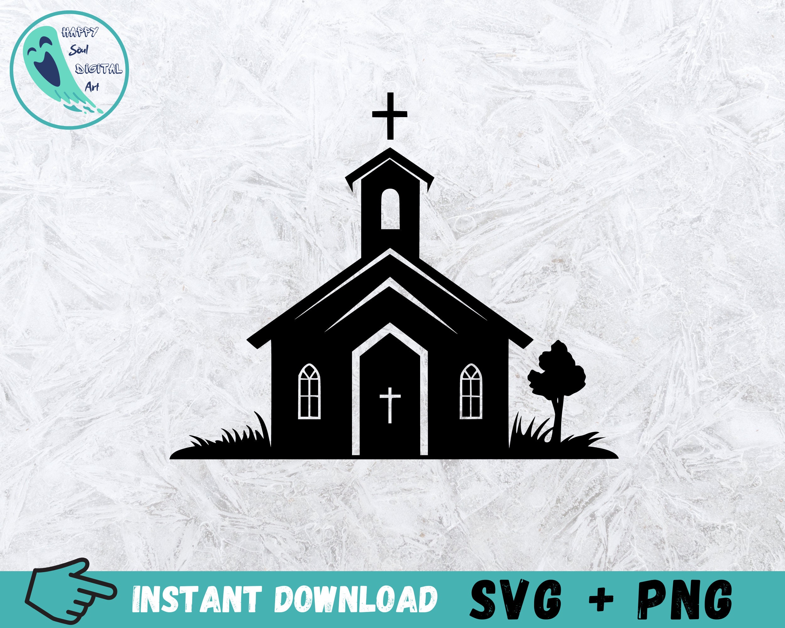Church SVG Bundle: Hand Drawn Religious Clipart (instant Download) - Etsy