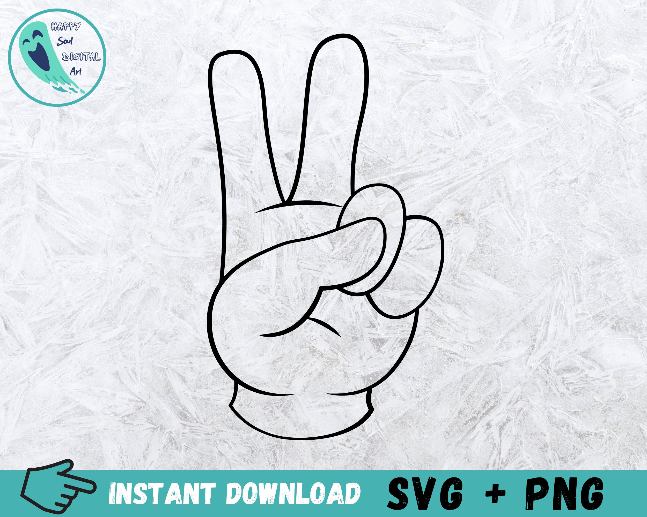 Hand Gesture SVG Bundle: Finger Counting, Fist, Peace Sign (digital ...