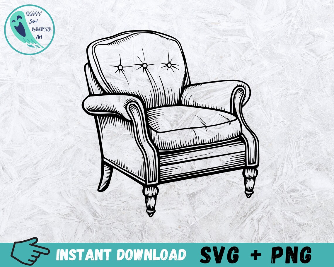 Chair SVG Bundle: 35 Hand-drawn Designs (instant Download) - Etsy