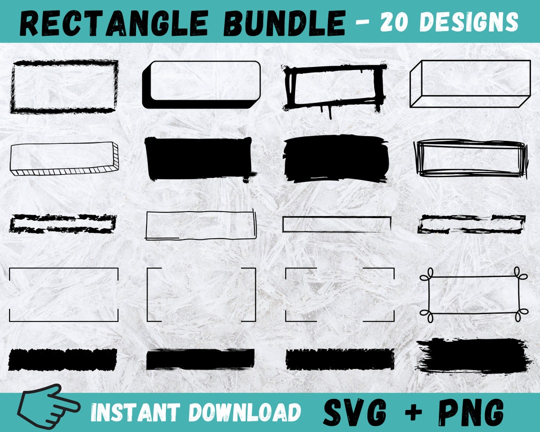 Rectangle Frame SVG, Rectangle SVG, Frame Svg, Rectangle Svg Bundle ...