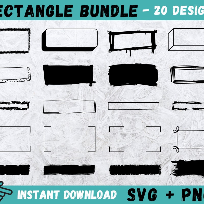 Rectangle Frame Svg - Etsy