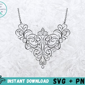 Necklace Svg, Pearl Necklace Svg, Jewelry Svg, Necklace Cricut ...