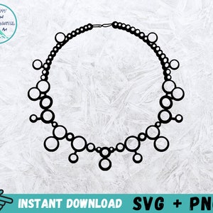 Necklace Svg, Pearl Necklace Svg, Jewelry Svg, Necklace Cricut ...