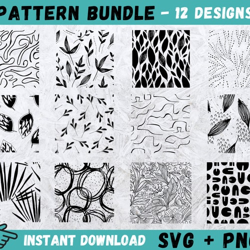 20 Patterns Background SVG Bundle Background Pattern SVG Cut - Etsy