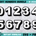 Sport Numbers SVG, Sport Numbers Cricut, College Font Svg, Numbers ...