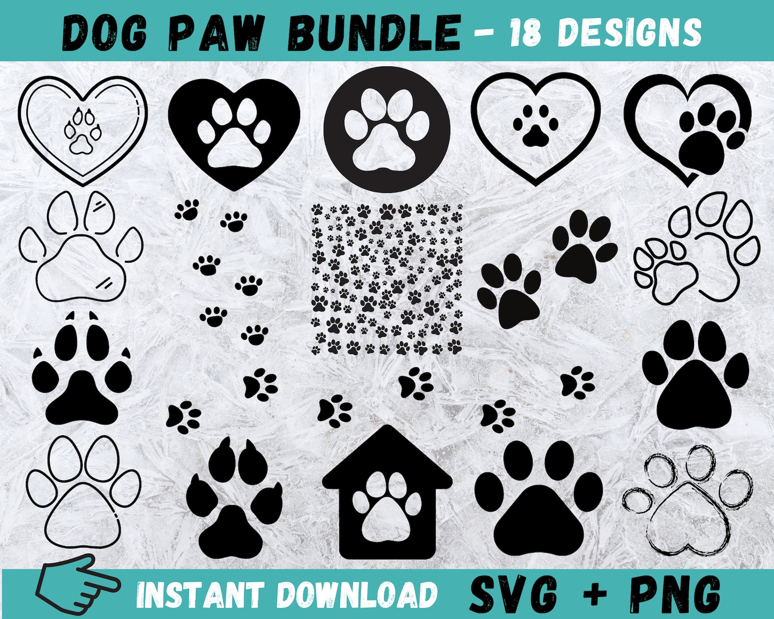 Dog Paw Svg Paw Print Svg Dog Paw Cricut Dog Paw Vector - Etsy