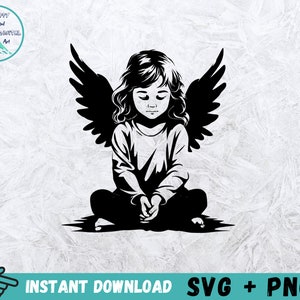 Angel SVG Bundle, Angel Cricut, Kid Angel Silhouette, Angel Cut File ...