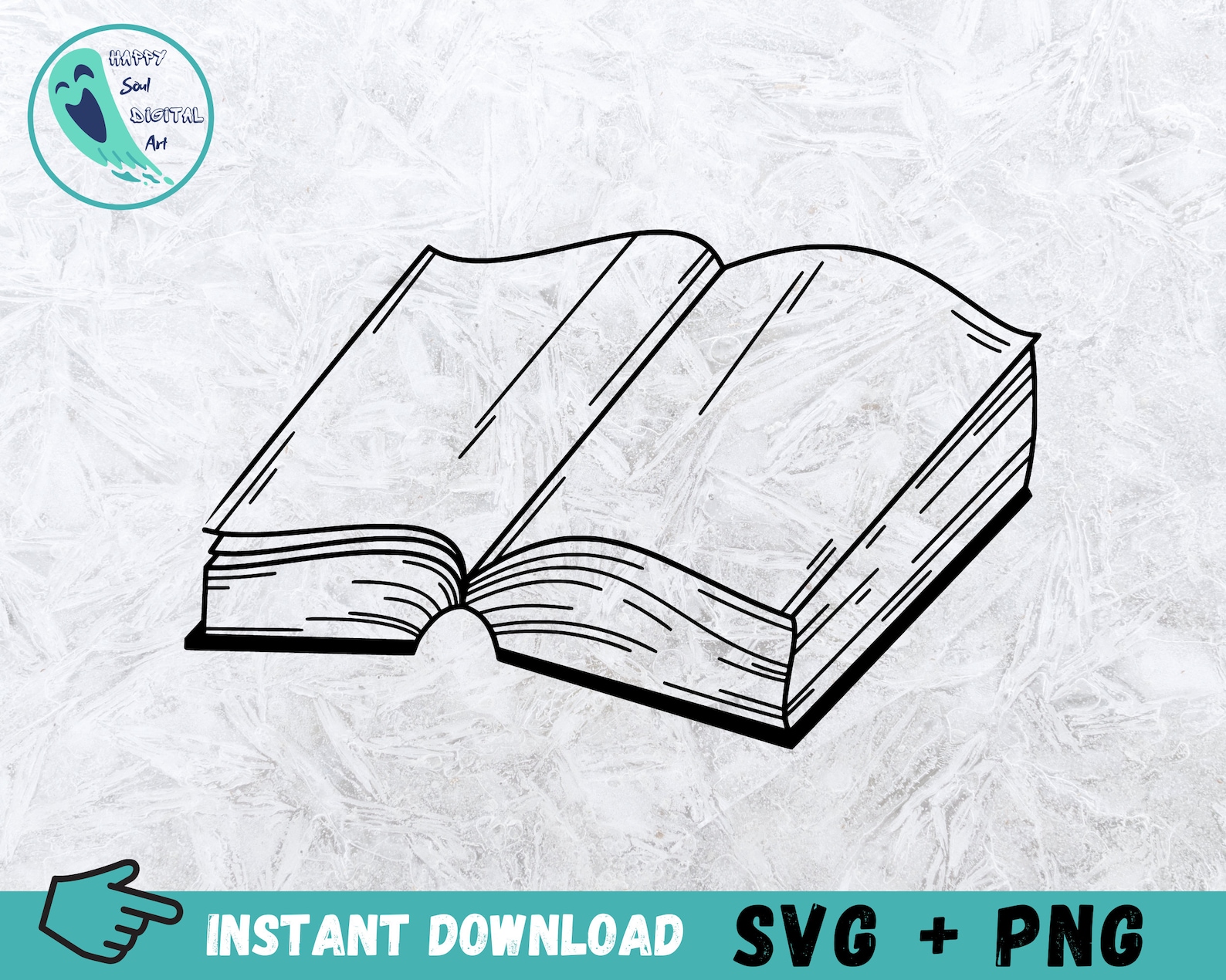 Book SVG Books Svg Library SVG Book Silhouette Magazine - Etsy