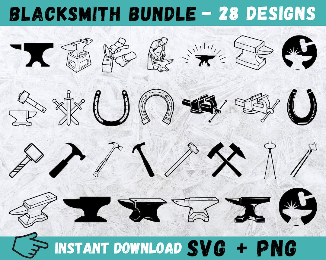 Blacksmith SVG, Anvil Svg, Blacksmith Cricut, Hammer SVG, Blacksmith ...