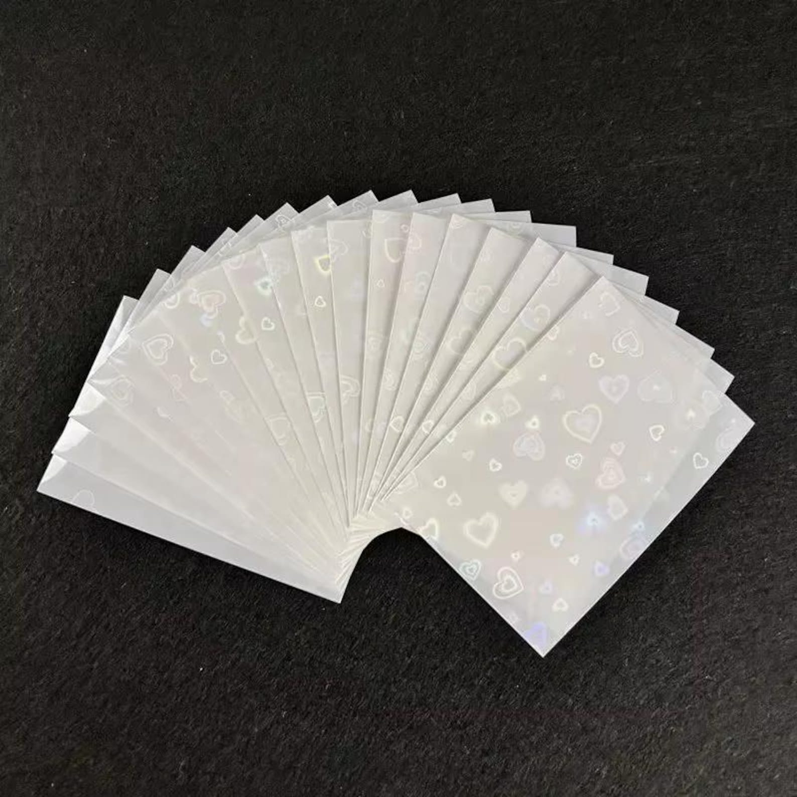 Heart Pattern Holographic Photocard Sleeves (50pcs) – PC Sleeves - Etsy