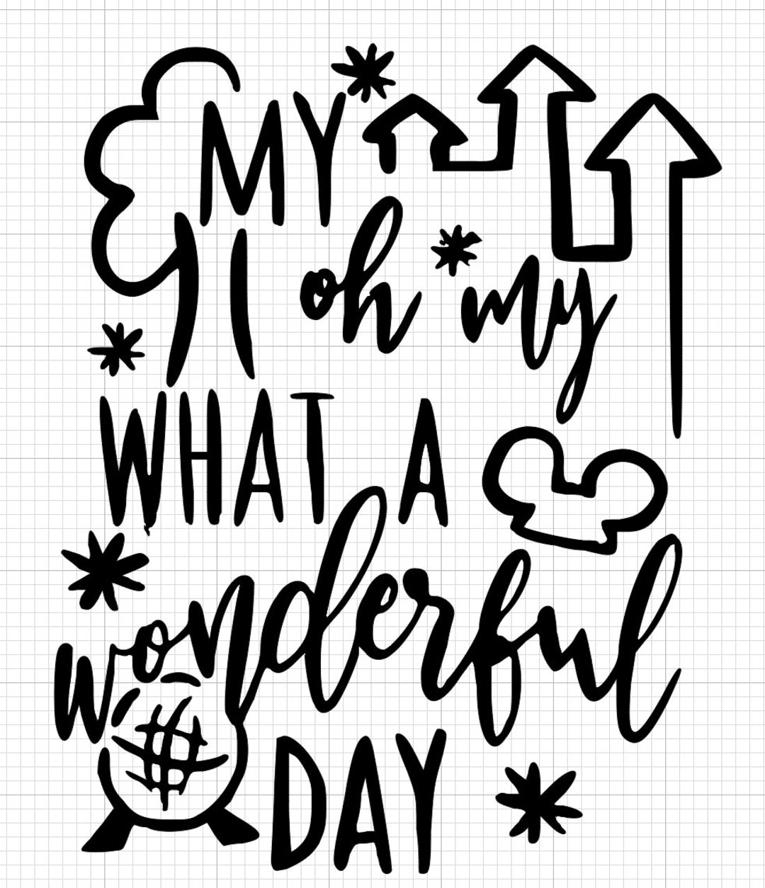My Oh My Wonderful Theme Park Day SVG Matching Shirts Cricut Silhouette ...