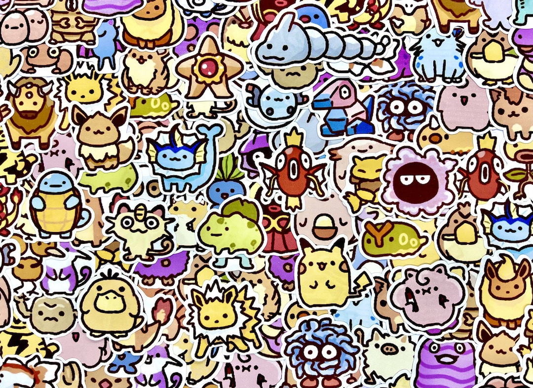 63 Cartoon Anime Cute Kawaii Pokemon Laptop Stickers - Fast US Shipping ...