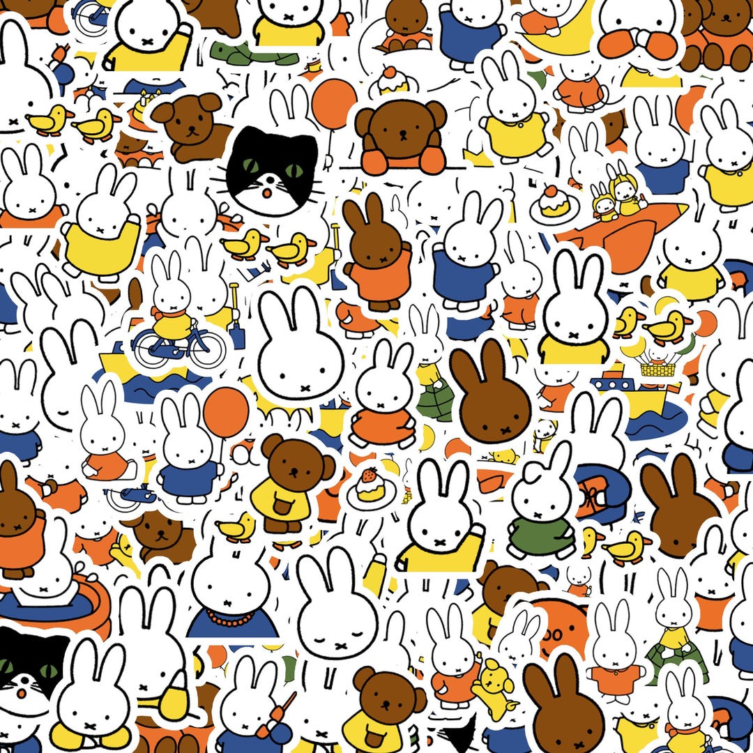 57 Miffy Stickers Cartoon Anime Cute Kawaii Laptop Bottle Rabbit Bunny ...