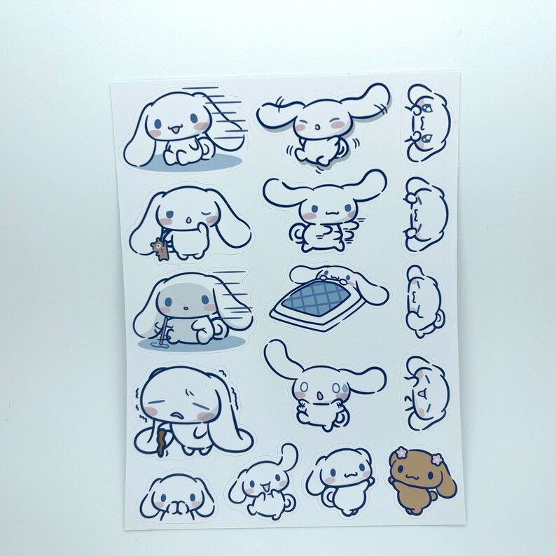 60 Cinnamoroll Laptop Stickers Cartoon Anime Cute Kawaii Kpop Sanrio ...