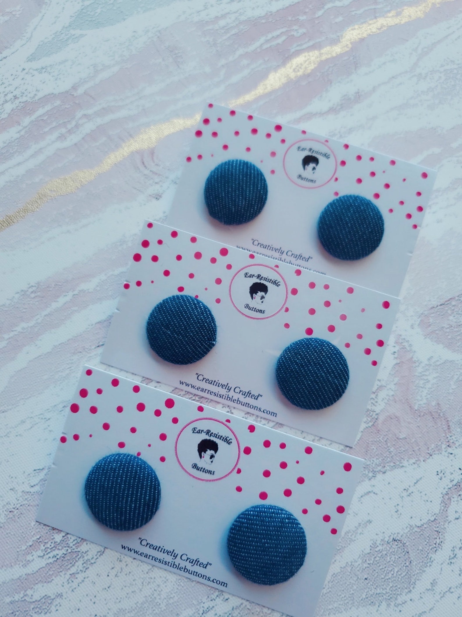 Denim Studs Multicolored Tassel Earrings Denim Earrings | Etsy