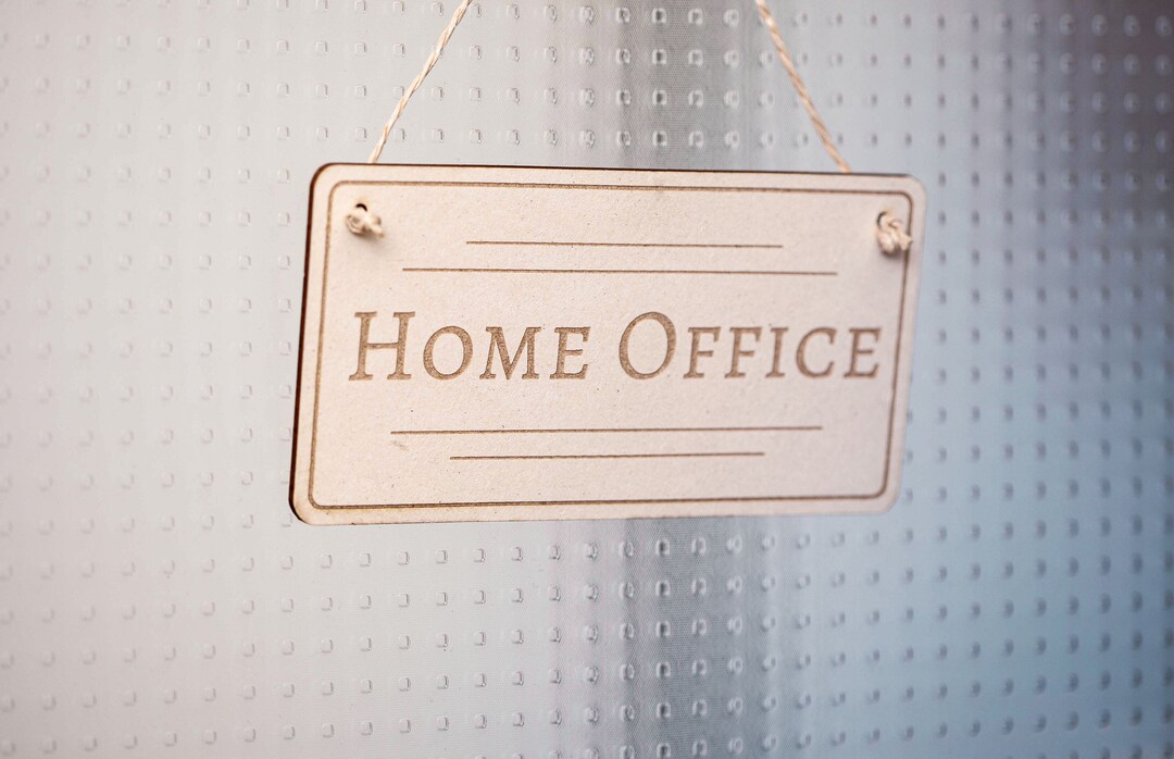 Home Office Sign for All Home Workers, Laser Engraved From Finn ...