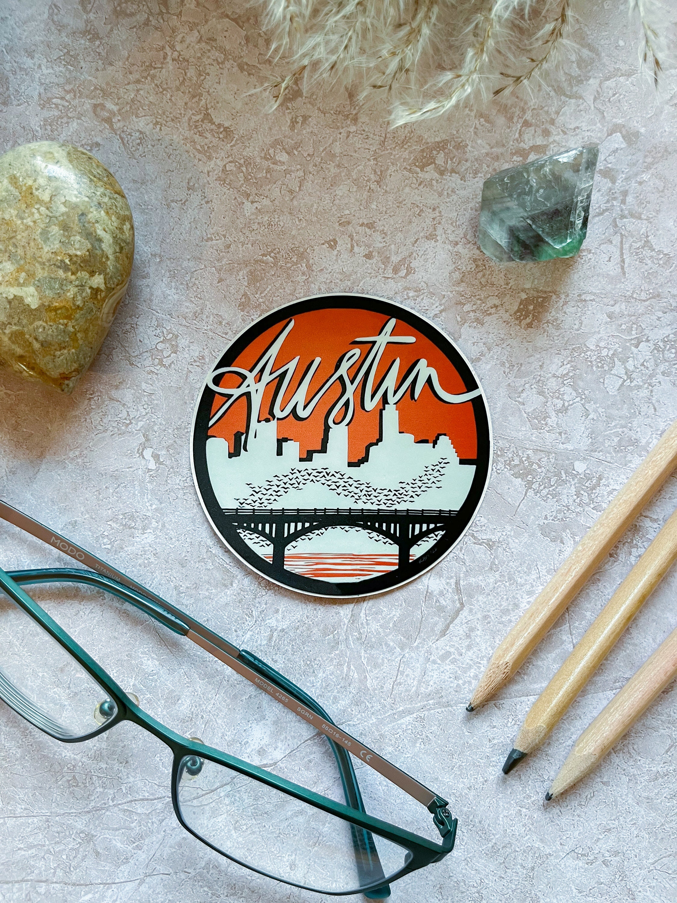 Austin Bat Bridge Sticker Texas State Pride Sticker Austin - Etsy