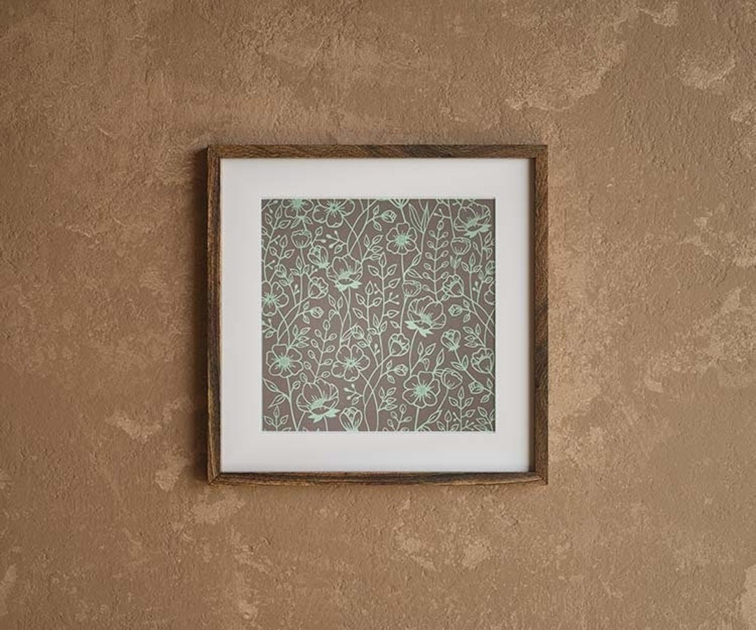 Floral Papercut Original Art for Spring Floral Wall Art for Gardener ...