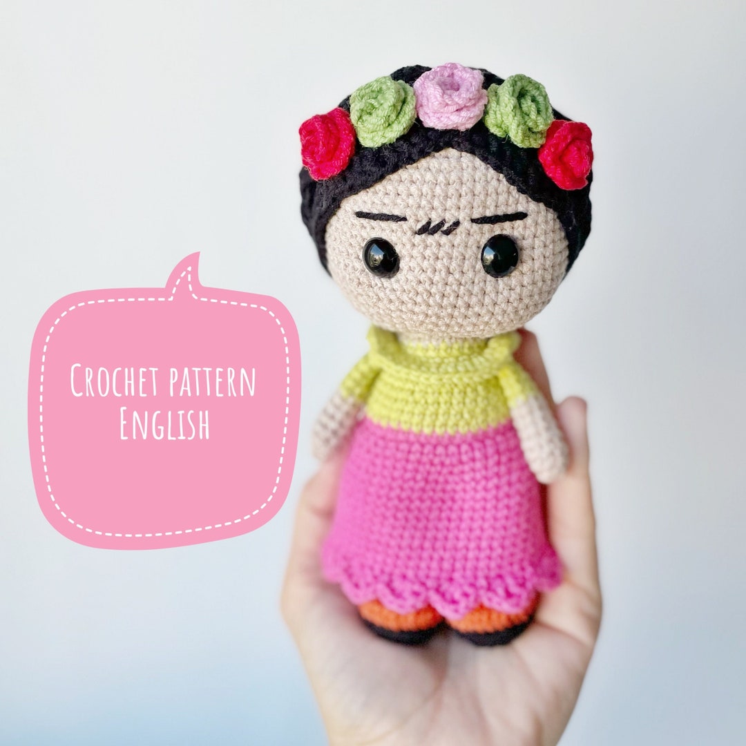 Frida Kahlo Doll Crochet Pattern, Funko Pop Amigurumi, English Language ...