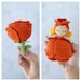 Crochet Reversible Rose Doll, Crochet Toy, Handmade Amigurumi Toy ...