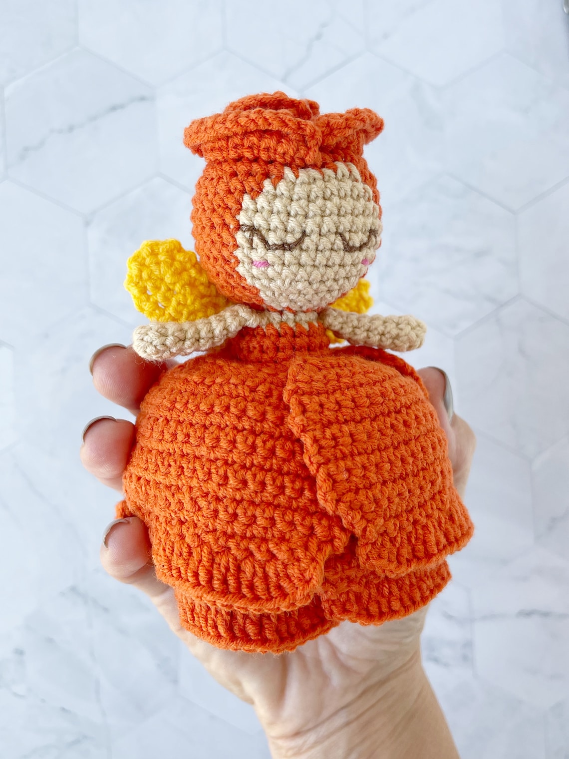 Crochet Reversible Rose Doll, Crochet Toy, Handmade Amigurumi Toy ...