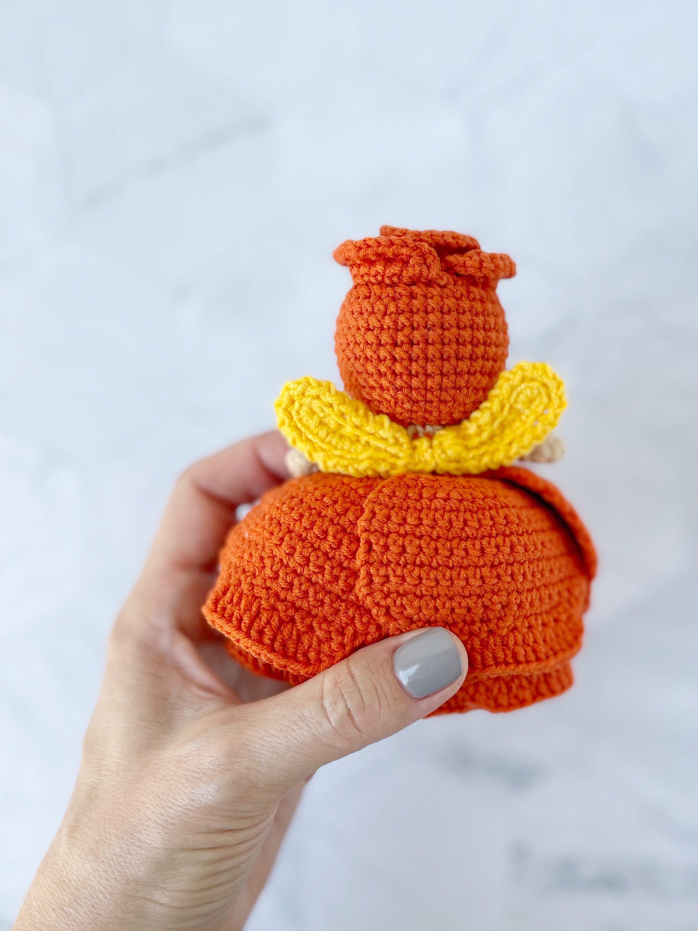 Crochet Reversible Rose Doll, Crochet Toy, Handmade Amigurumi Toy ...