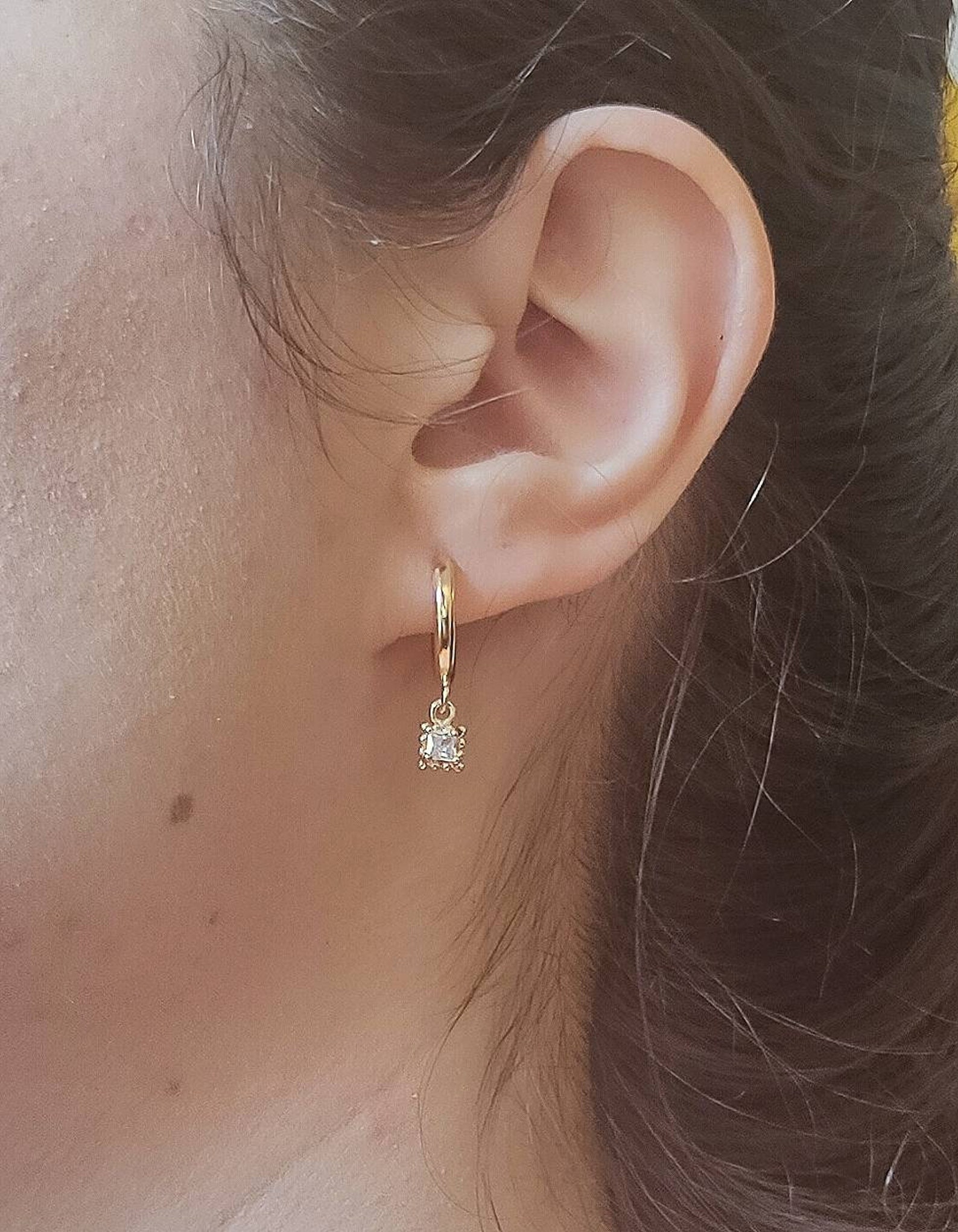 18k Gold Hoops 10mm 12mm 14mm Hoops Gold Plated Jewelry - Etsy