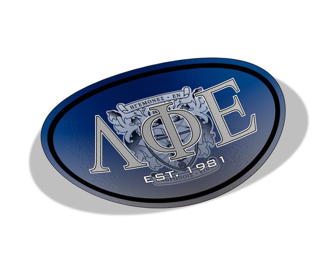 Lambda Phi Epsilon Color Oval Decal - Etsy