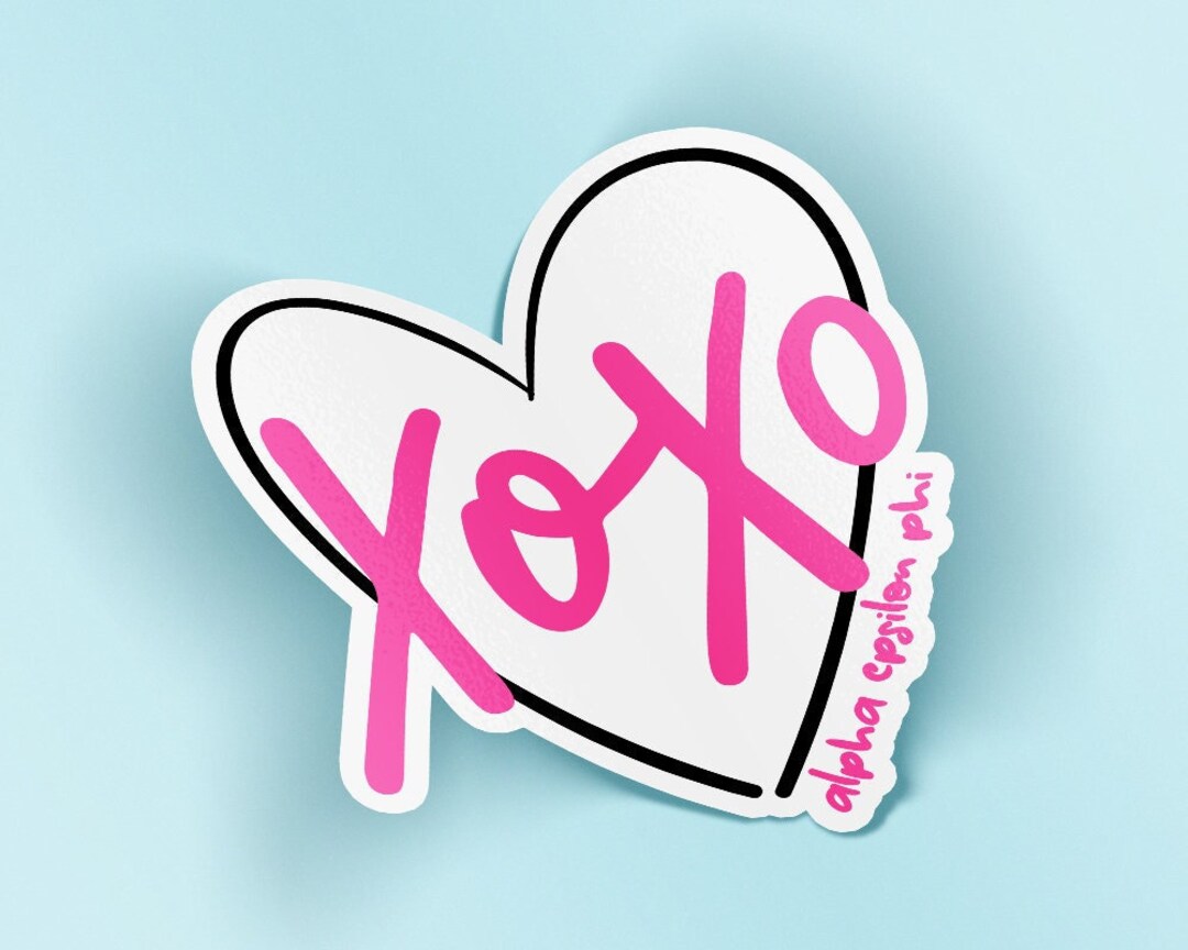 Aephi Alpha Epsilon Phi XOXO Sticker - Etsy
