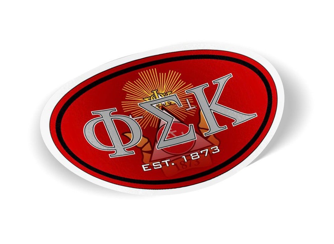 Phi Sigma Kappa Color Oval Decal - Etsy