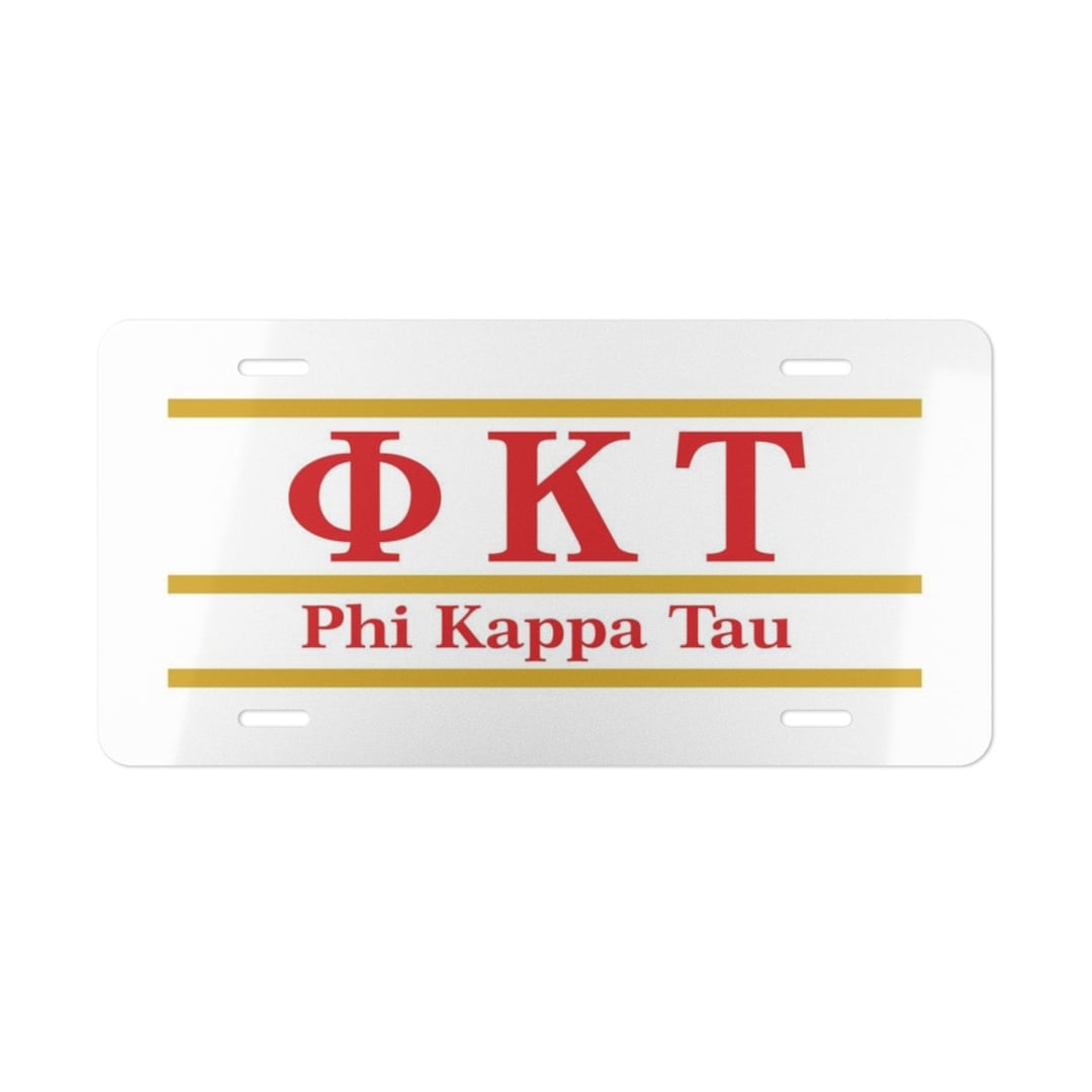 Phi Kappa Tau Lettered Lines License Cover - Etsy